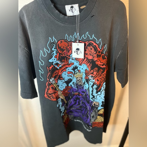 Warren Lotas | Shirts | Warren Lotas Crying King Distressed Tshirt ...